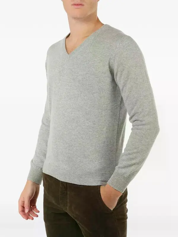 AL DUCA D’AOSTA 1902 V-neck Ribbed Sweater