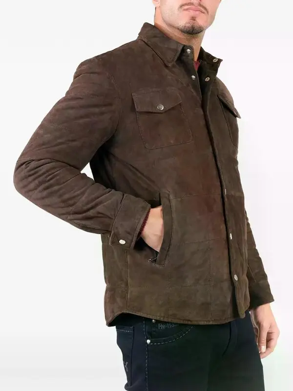 AL DUCA D’AOSTA 1902 Quilted Suede Jacket