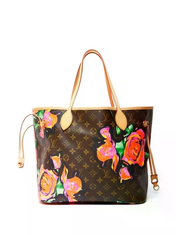 LOUIS VUITTON Monogram Rose Neverfull Mm Tote Bag - Brown