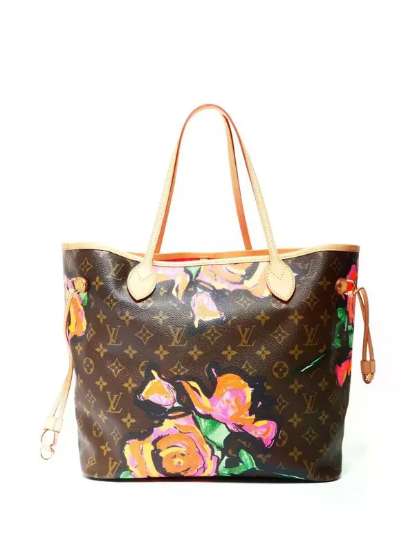 LOUIS VUITTON Monogram Rose Neverfull Mm Tote Bag - Brown