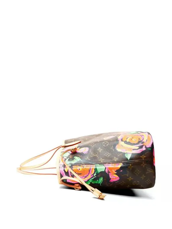 LOUIS VUITTON Monogram Rose Neverfull Mm Tote Bag - Brown