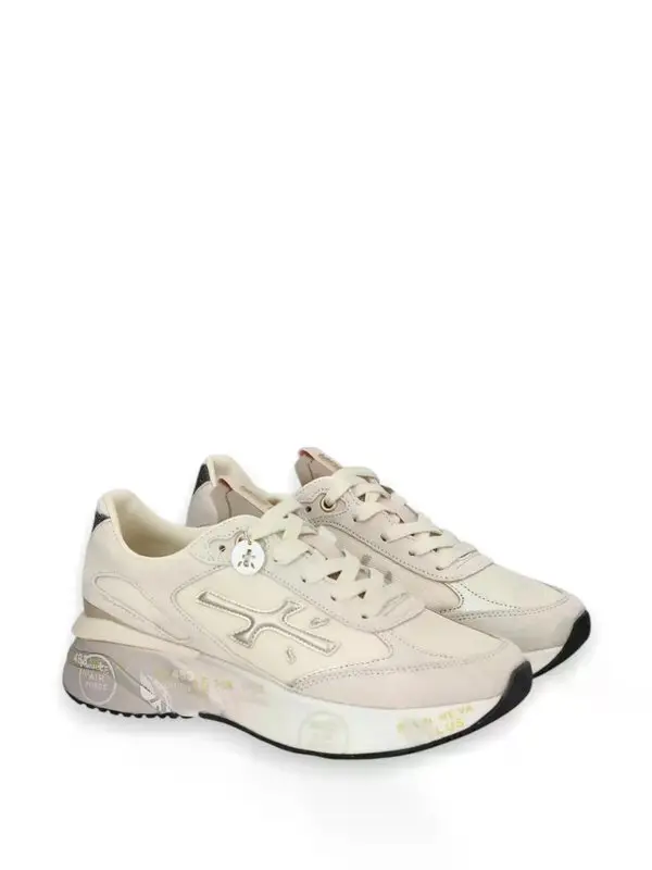 Premiata Moerund 8080 Panelled Logo-patch Sneakers - Neutrals