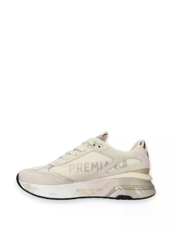 Premiata Moerund 8080 Panelled Logo-patch Sneakers - Neutrals