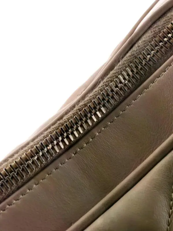 Saint Laurent Lou Camera Bag Matelassé Chevron Leather Small Crossbody Bag - Neutrals