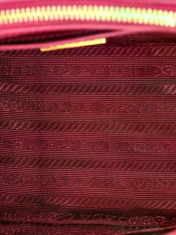 Prada Galleria Double Zip Saffiano Leather Mini Crossbody Bag