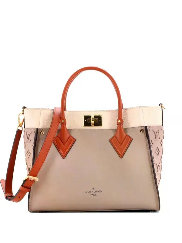 LOUIS VUITTON On My Side Monogram Tuffetage Leather Mm Tote Bag