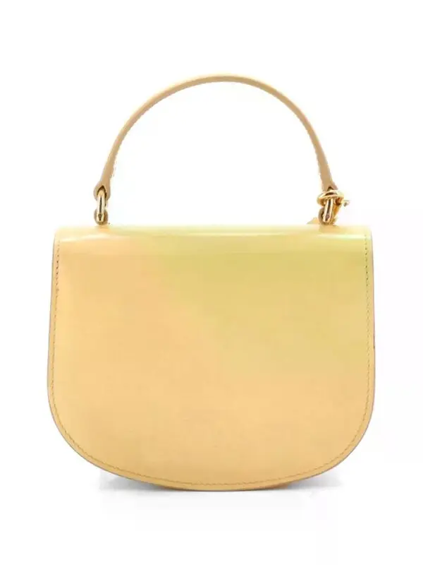 Celine Triomphe Besace Clea Leather Mini Satchel - Yellow
