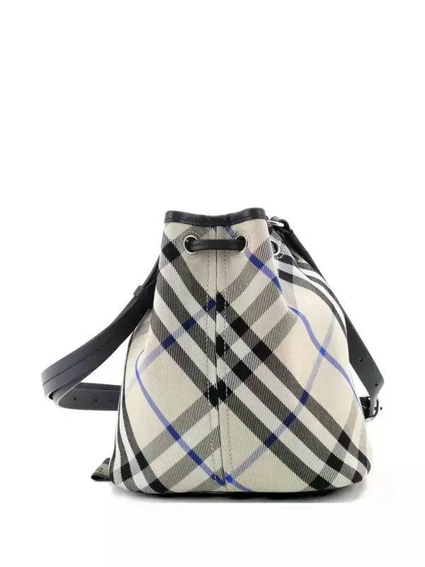 Burberry Vintage Check Canvas Mini Bucket Bag