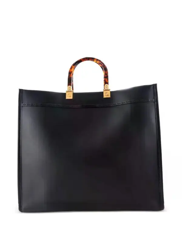 Fendi Sunshine Shopper Large Tote Bag - Black