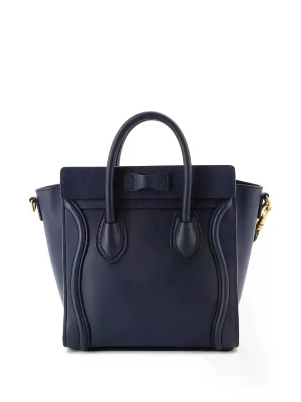 Celine Luggage Bag Smooth Leather Nano Crossbody Bag - Blue