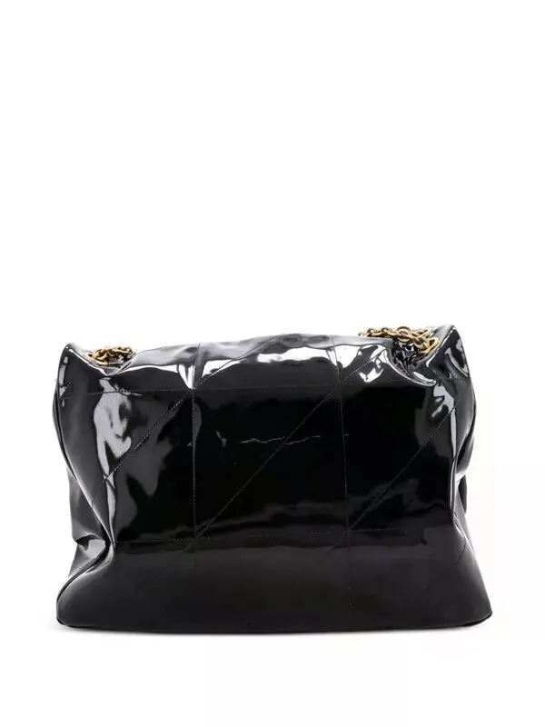 Saint Laurent Jamie 4.3 Quilted Patent Large Shoulder Bag - Black