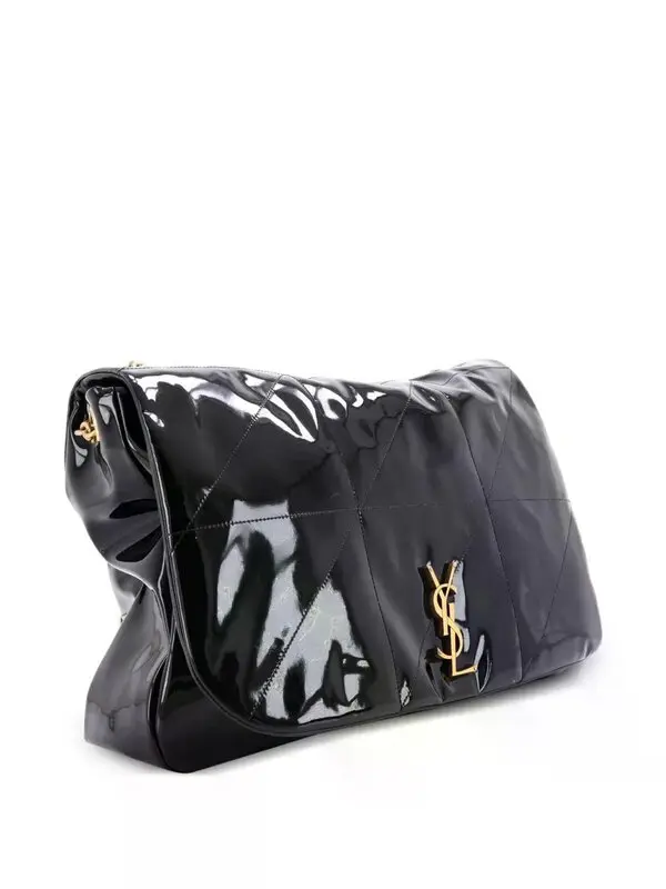 Saint Laurent Jamie 4.3 Quilted Patent Large Shoulder Bag - Black
