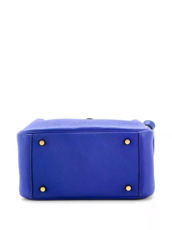 Hermès Lindy Quadrille Bag In Clemence Leather With Canvas