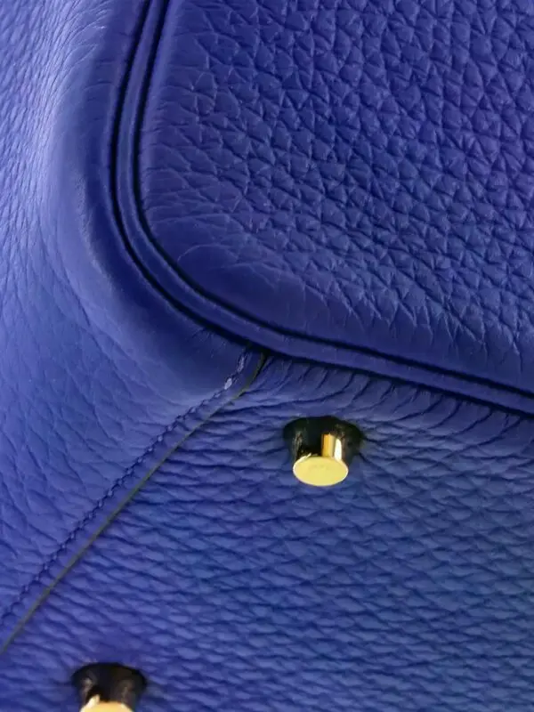 Hermès Lindy Quadrille Bag In Clemence Leather With Canvas
