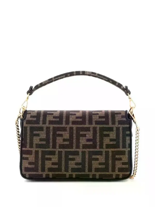 Fendi Zucca Canvas Mini Baguette Crossbody Bag - Brown