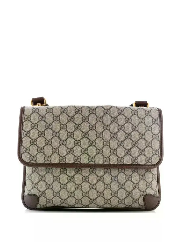 Gucci Gg Coated Canvas Medium Messenger Bag