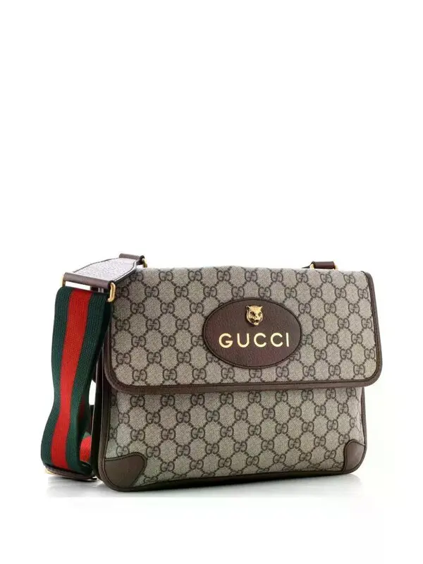 Gucci Gg Coated Canvas Medium Messenger Bag