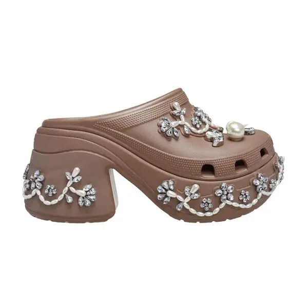 CROCS Simone Rocha X Embellished Platform Clog