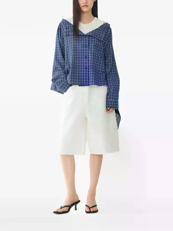 STUDIO TOMBOY Check Pattern Pleated Skirt