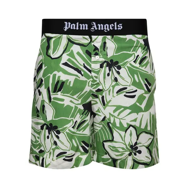 Palm Angels Macro Hibiscus Easy Shorts