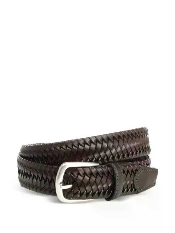 AL DUCA D’AOSTA 1902 Braided Leather Belt - Brown