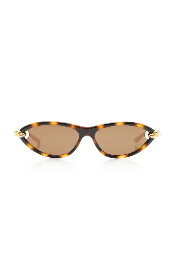 Bottega Veneta Cat-eye Acetate Sunglasses - Brown