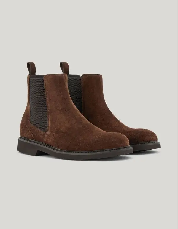 Canali Suede Chelsea Boots