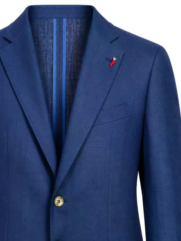 MULISH Single-breasted Notched-lapel Suit - Blue