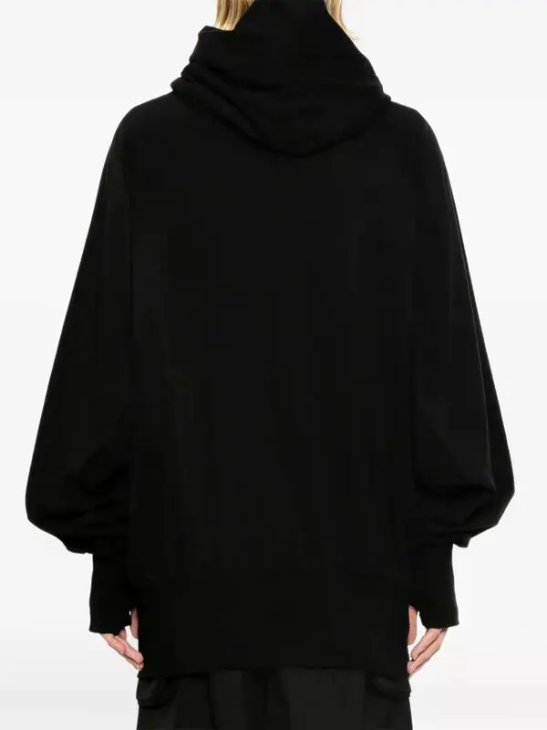 JULIUS Draped Neck Hoodie