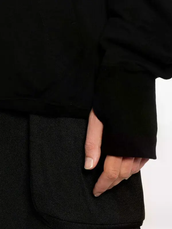 JULIUS Draped Neck Hoodie