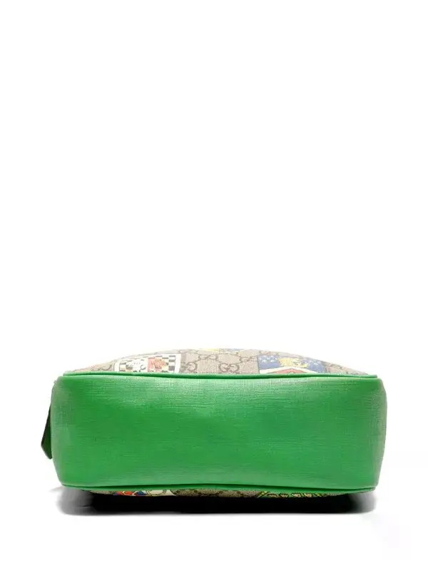 Gucci Gg Supreme Heraldic Print Shoulder Bag - Neutrals