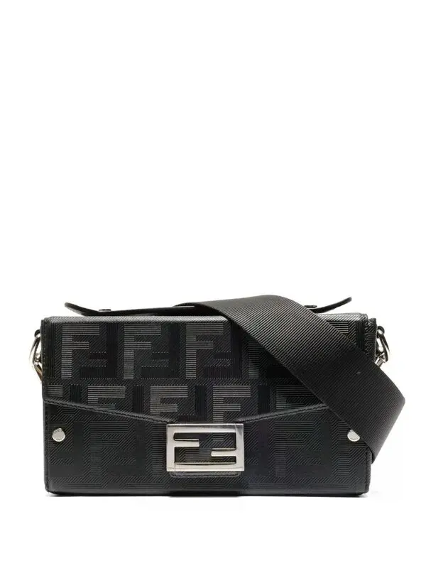 Fendi Zucca Trunk Baguette Shoulder Bag