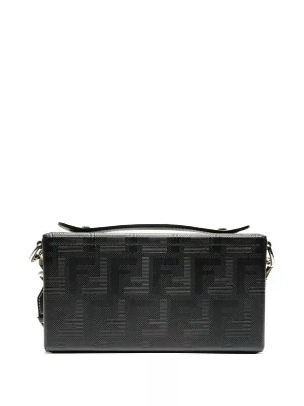 Fendi Zucca Trunk Baguette Shoulder Bag