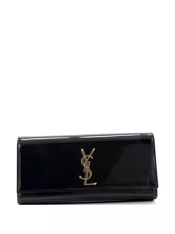 Saint Laurent Patent Leather Clutch Bag - Black