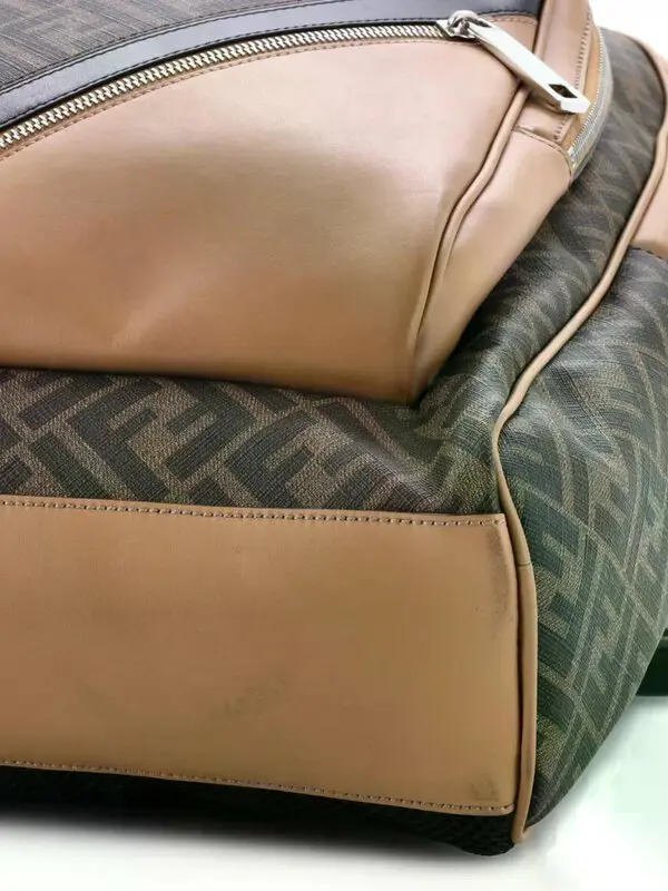 Fendi Chiodo Zucca Coated Canvas Backpack