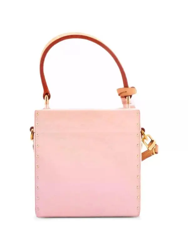 LOUIS VUITTON Monogram Vernis Bleecker Box Nm Satchel