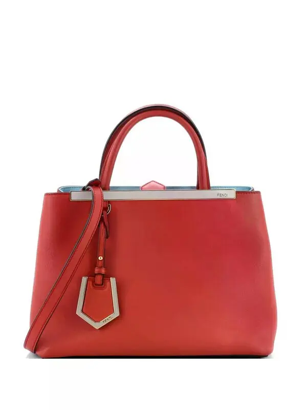Fendi 2 Jours Leather Petite Satchel - Red