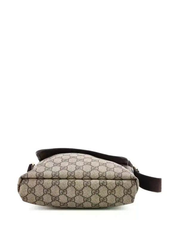 Gucci Gg Coated Canvas Small Messenger Bag - Brown