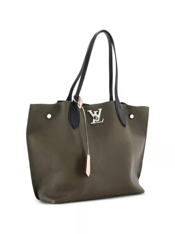 LOUIS VUITTON Lockme Go Leather Satchel