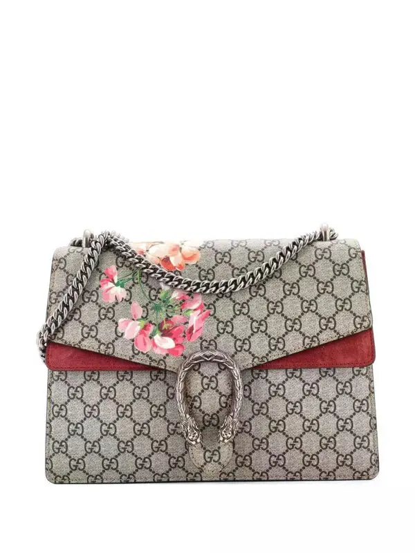 Gucci Dionysus Blooms Print Gg Coated Canvas Shoulder Bag