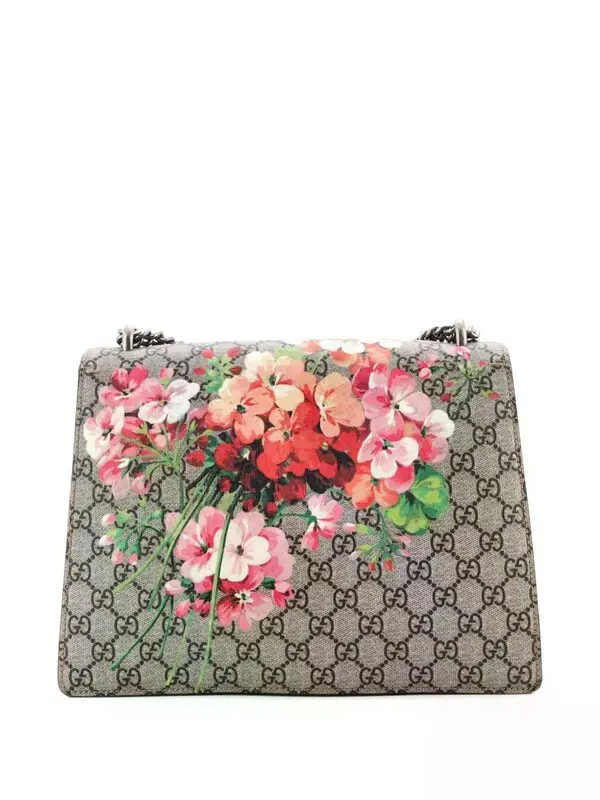 Gucci Dionysus Blooms Print Gg Coated Canvas Shoulder Bag