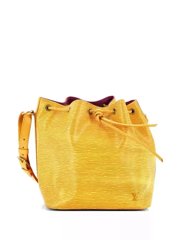 LOUIS VUITTON Petit Noe Epi Leather Bucket Bag - Yellow