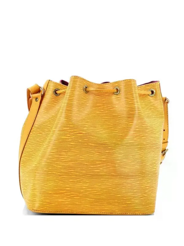 LOUIS VUITTON Petit Noe Epi Leather Bucket Bag - Yellow