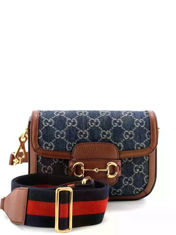 Gucci Horsebit 1955 Mini Shoulder Bag - Blue