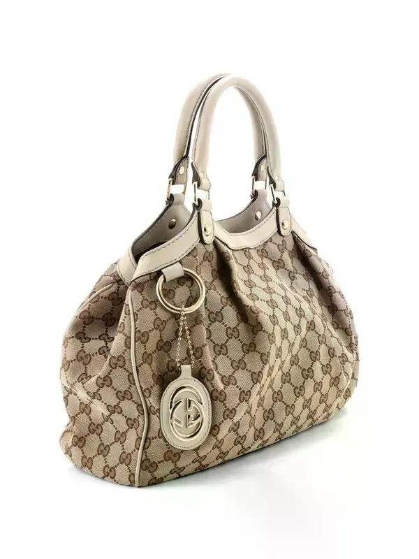 Gucci Sukey Gg Canvas Medium Tote Bag - Brown