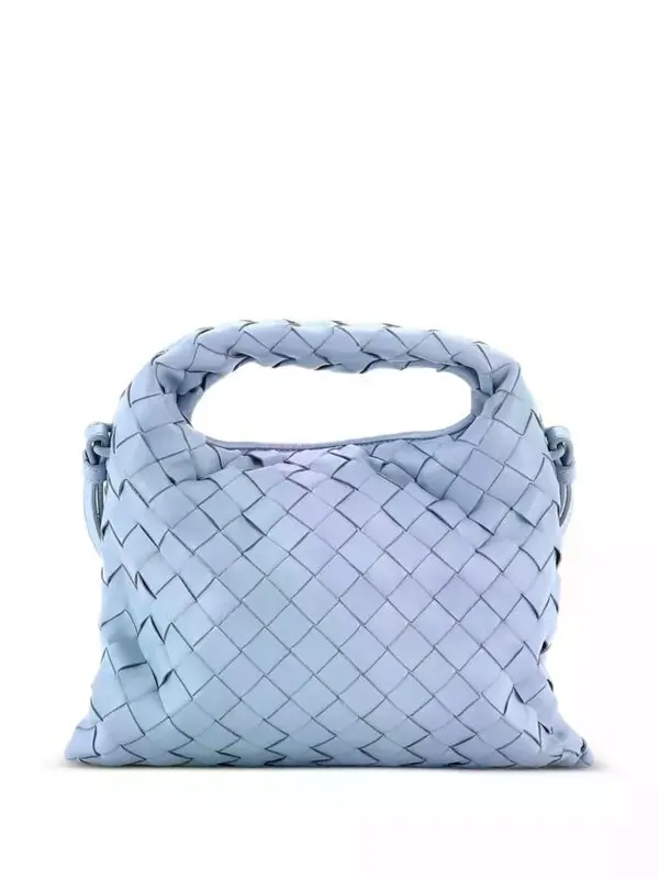 Bottega Veneta Intrecciato Nappa Mini Satchel - Blue