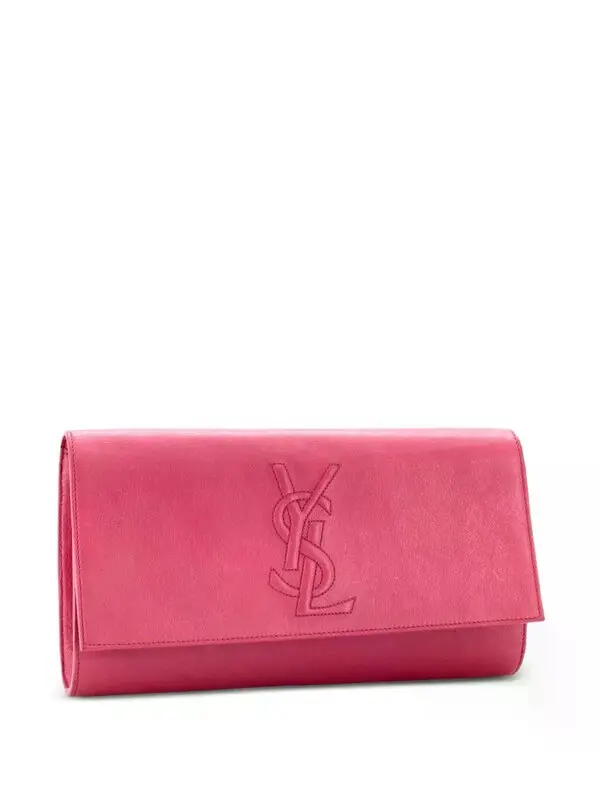 Saint Laurent Belle De Jour Large Clutch Bag - Pink