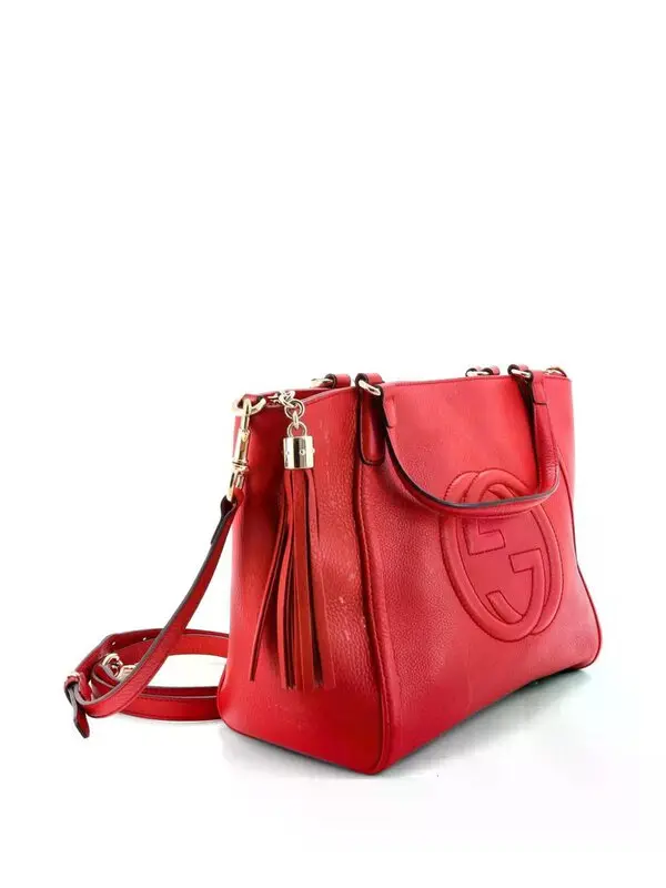 Gucci Soho Convertible Top Handle Bag Leather Small Satchel
