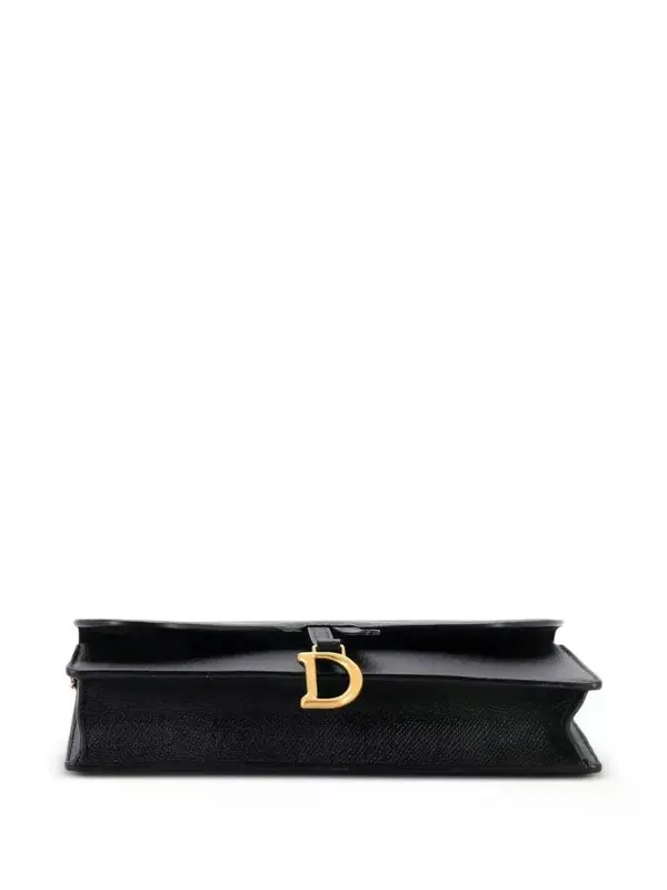 Dior Saddle Chain Leather Clutch Bag