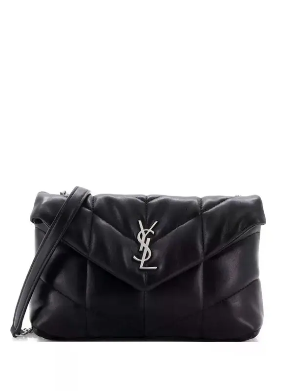 Saint Laurent Loulou Puffer Shoulder Bag - Black